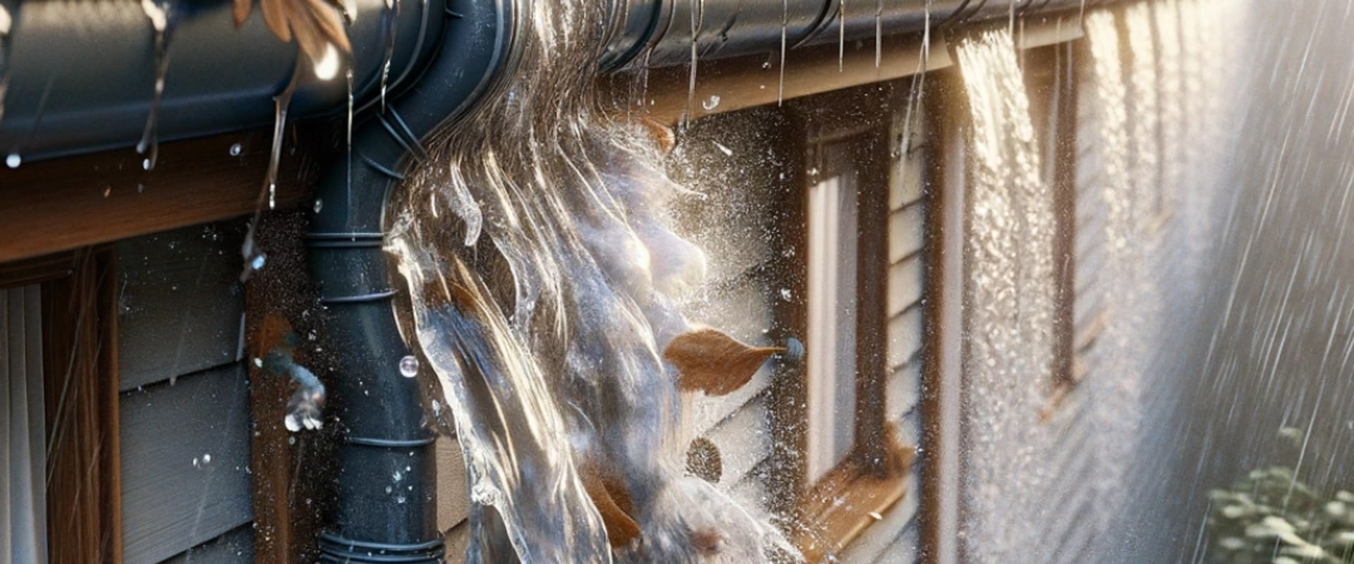 Is it normal for gutters to overflow in heavy rain?
