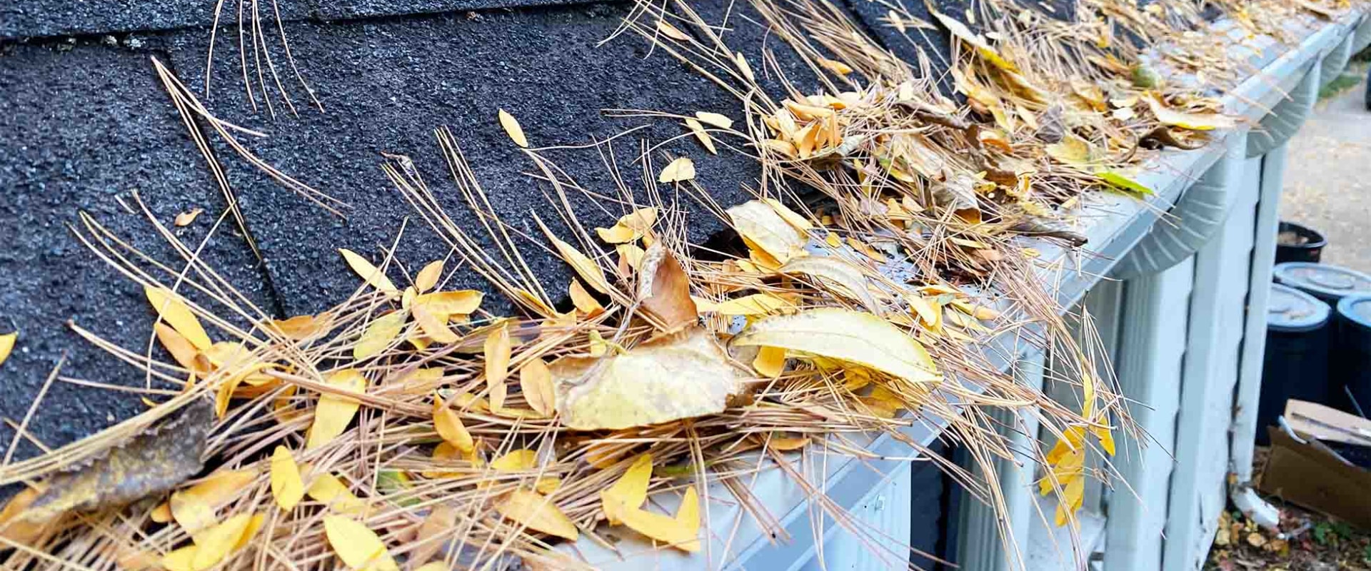 What is the problem with leaf guard gutters?